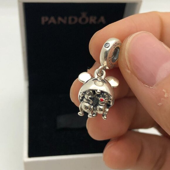 Pandora | Jewelry | Pandora Chip N Dale Mickey Ear Hat Charm Pendant ...